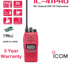 Buy Icom IC-41PRO 80 Channel UHF CB - Red from Karera